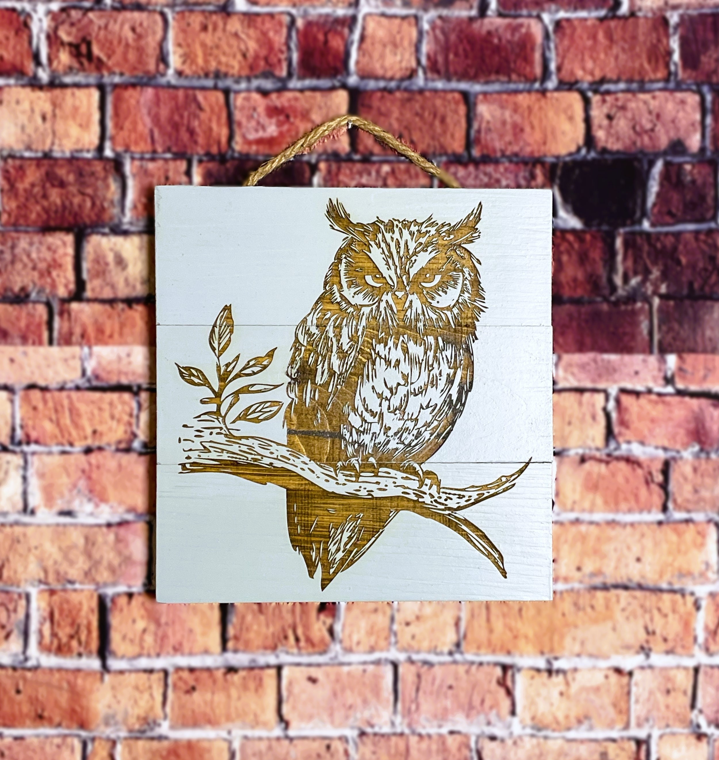The Owl Laser Engraved Pallet Wood Sign Owl Sign Birds - Etsy