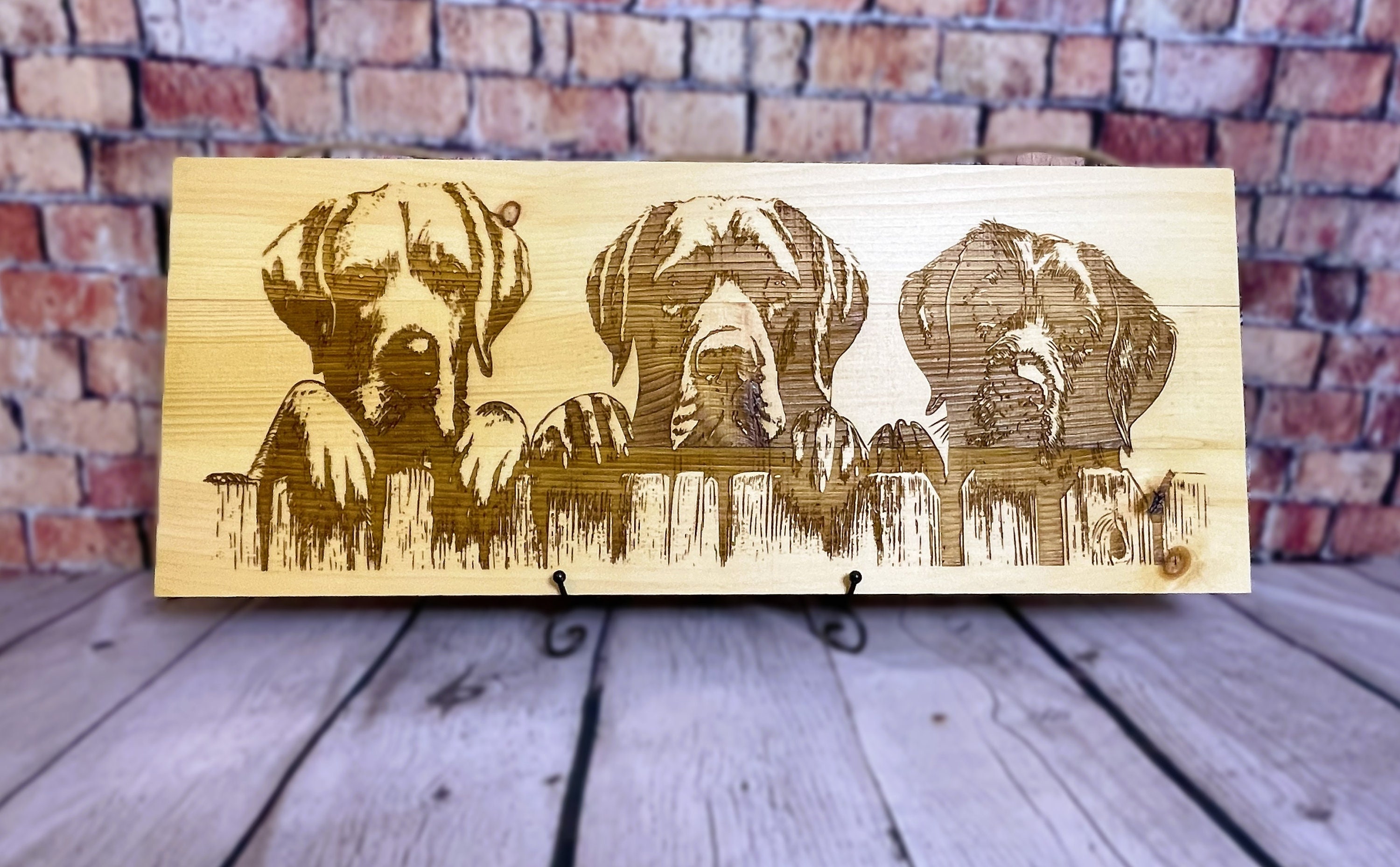 Three Labs Laser Engraved Pallet Wood Sign Dog Sign - Etsy