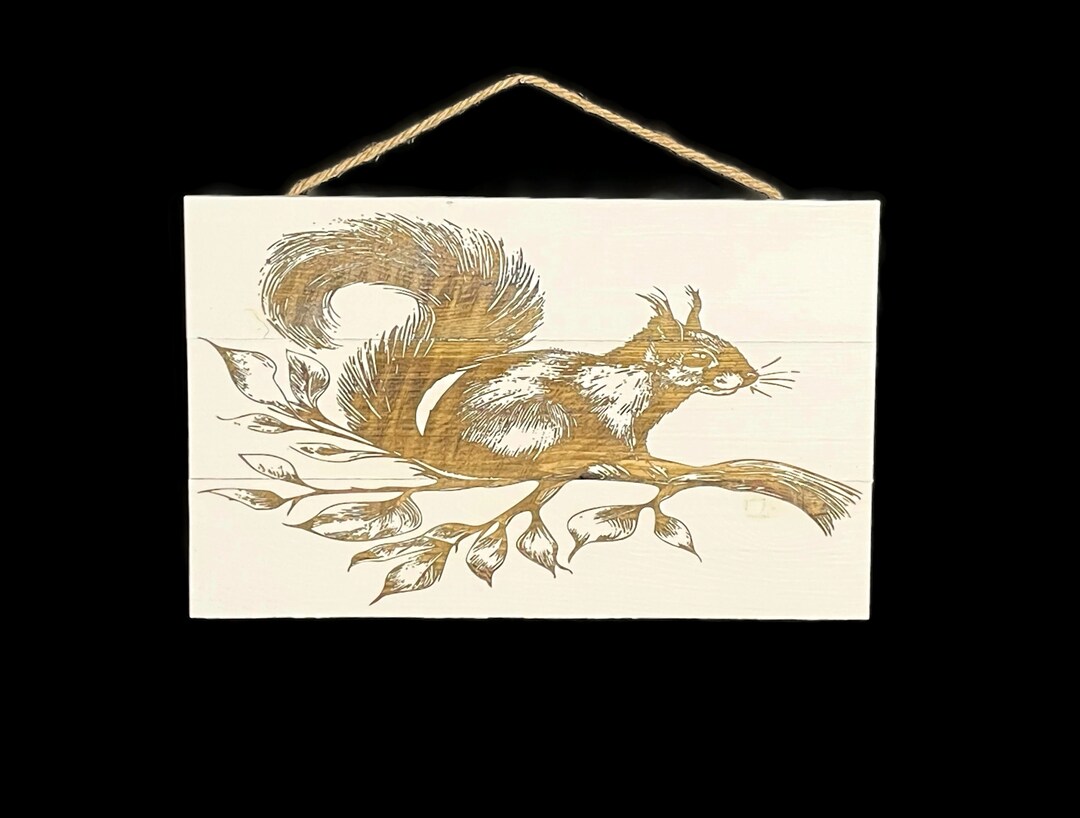 Squirrel Signs | Laser Engraved | Pallet Wood Sign | Animal Signs ...