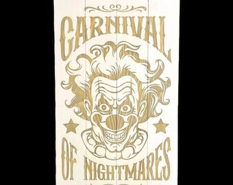 Carnival of Nightmares Sign - Etsy