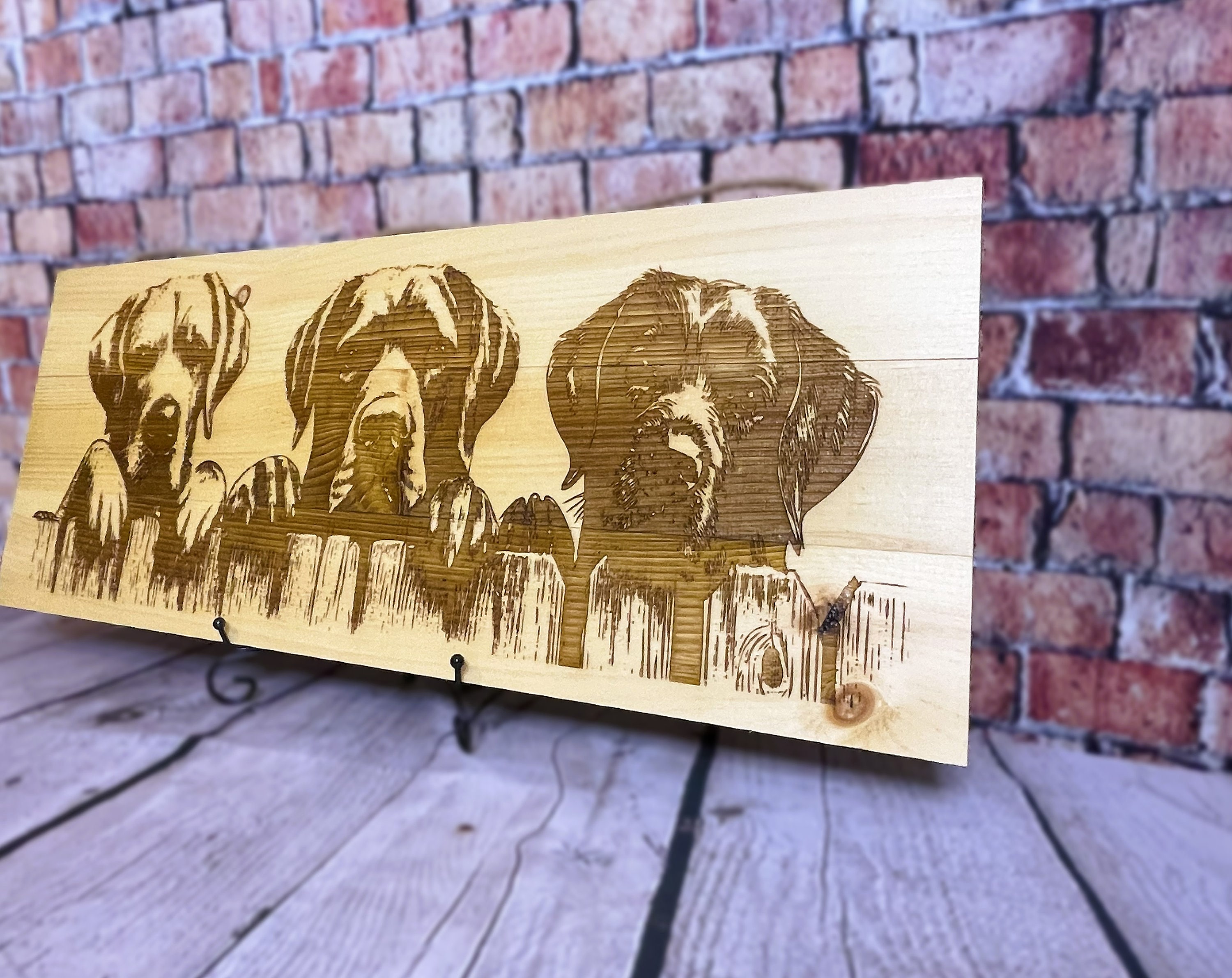 Three Labs Laser Engraved Pallet Wood Sign Dog Sign - Etsy
