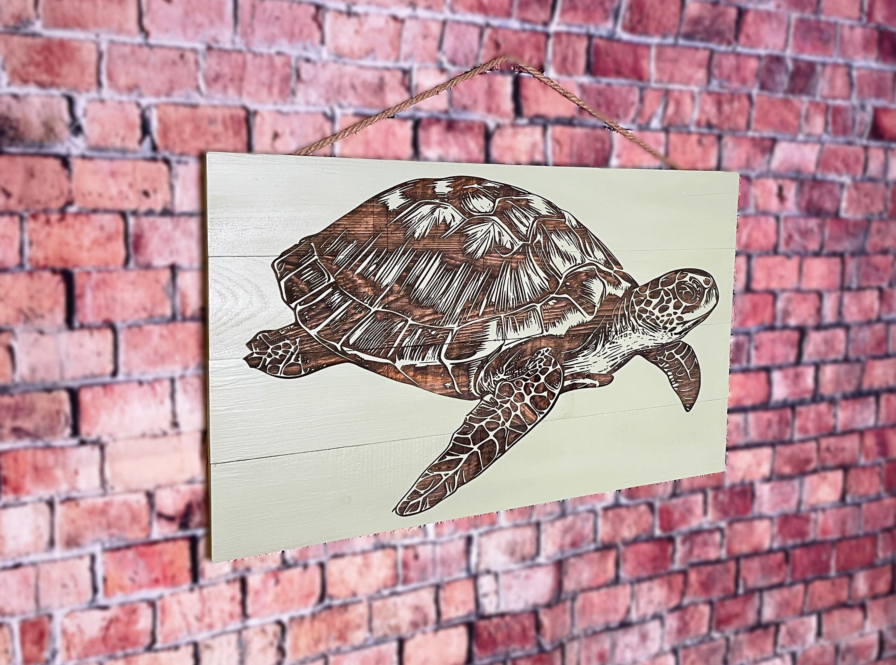 Turtle Signs Custom Engraved Wood Sign Perfect Gift | Laser Engraved ...