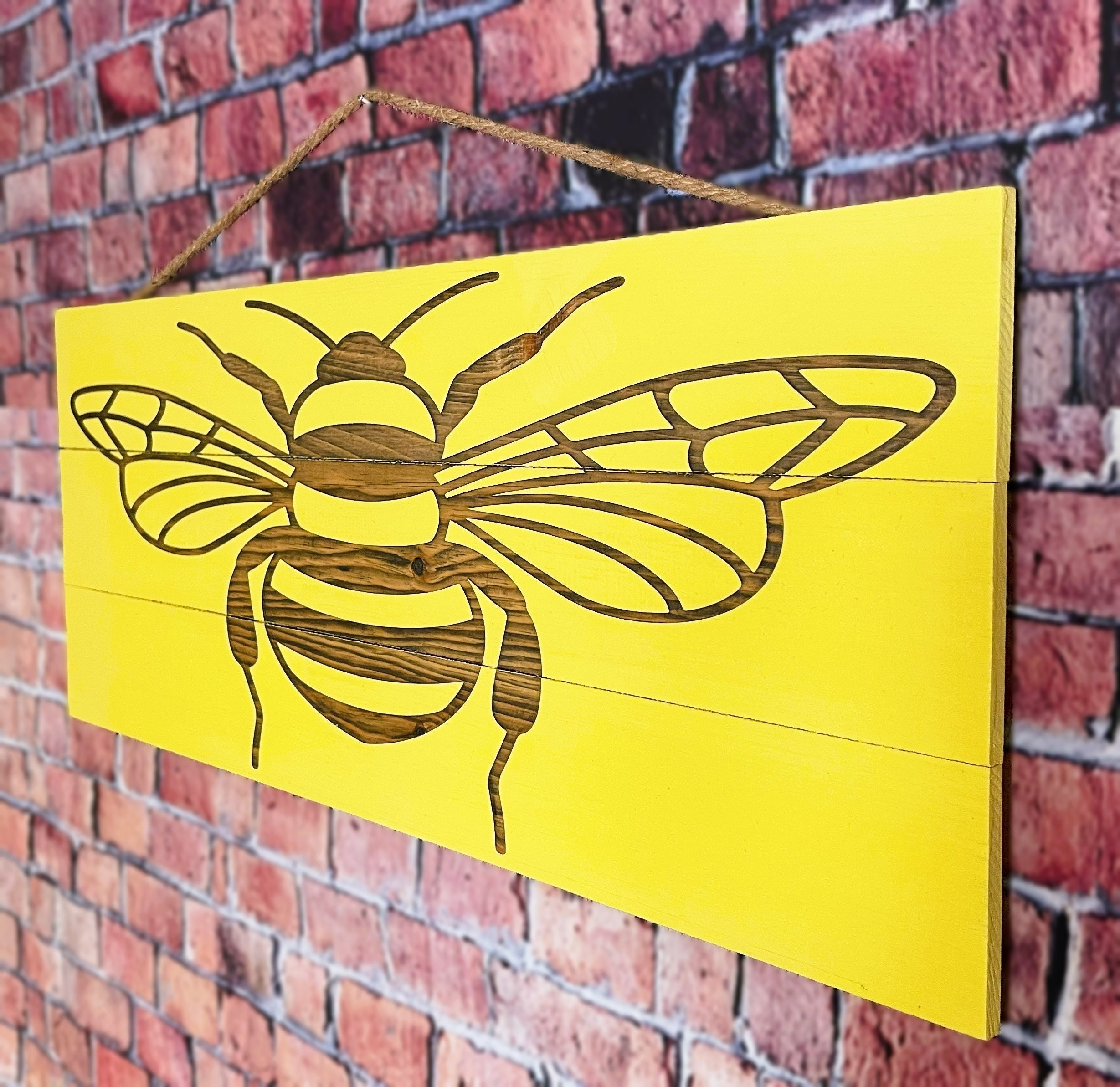 Bumblebee Sign Custom Engraving Pallet Wood Sign Bee Lover Bees ...