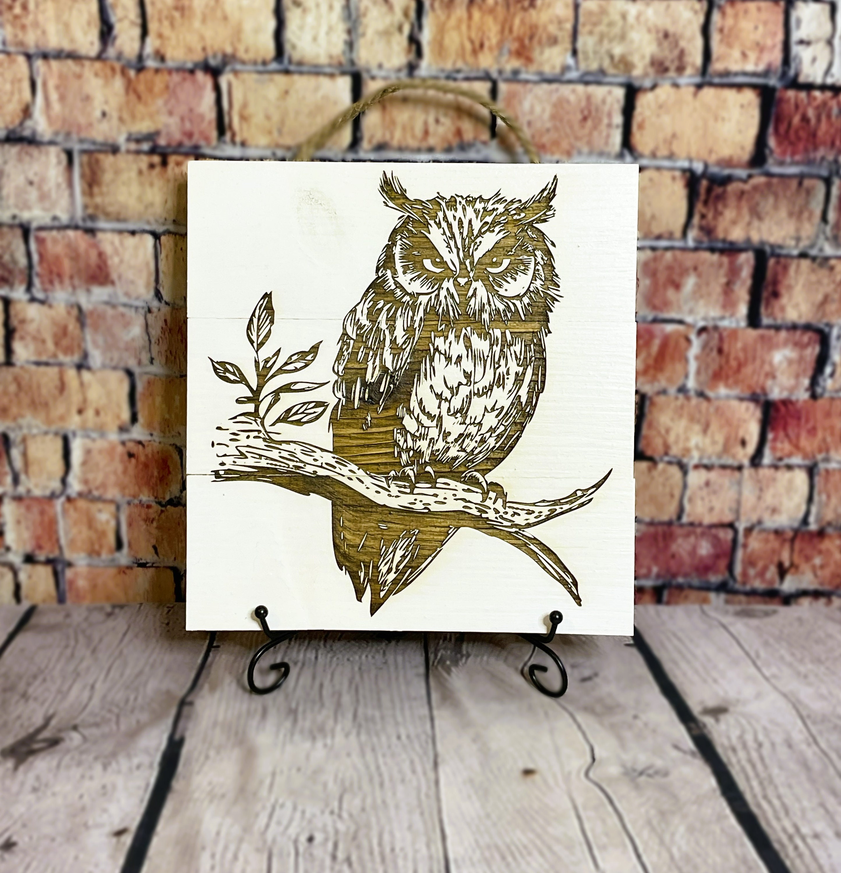 The Owl Laser Engraved Pallet Wood Sign Owl Sign Birds - Etsy