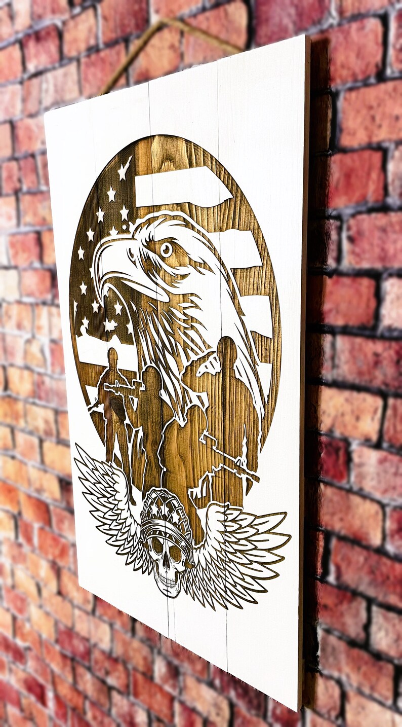 American Soldier Signs | Custom Engraved Wood Sign | Perfect Gift for ...