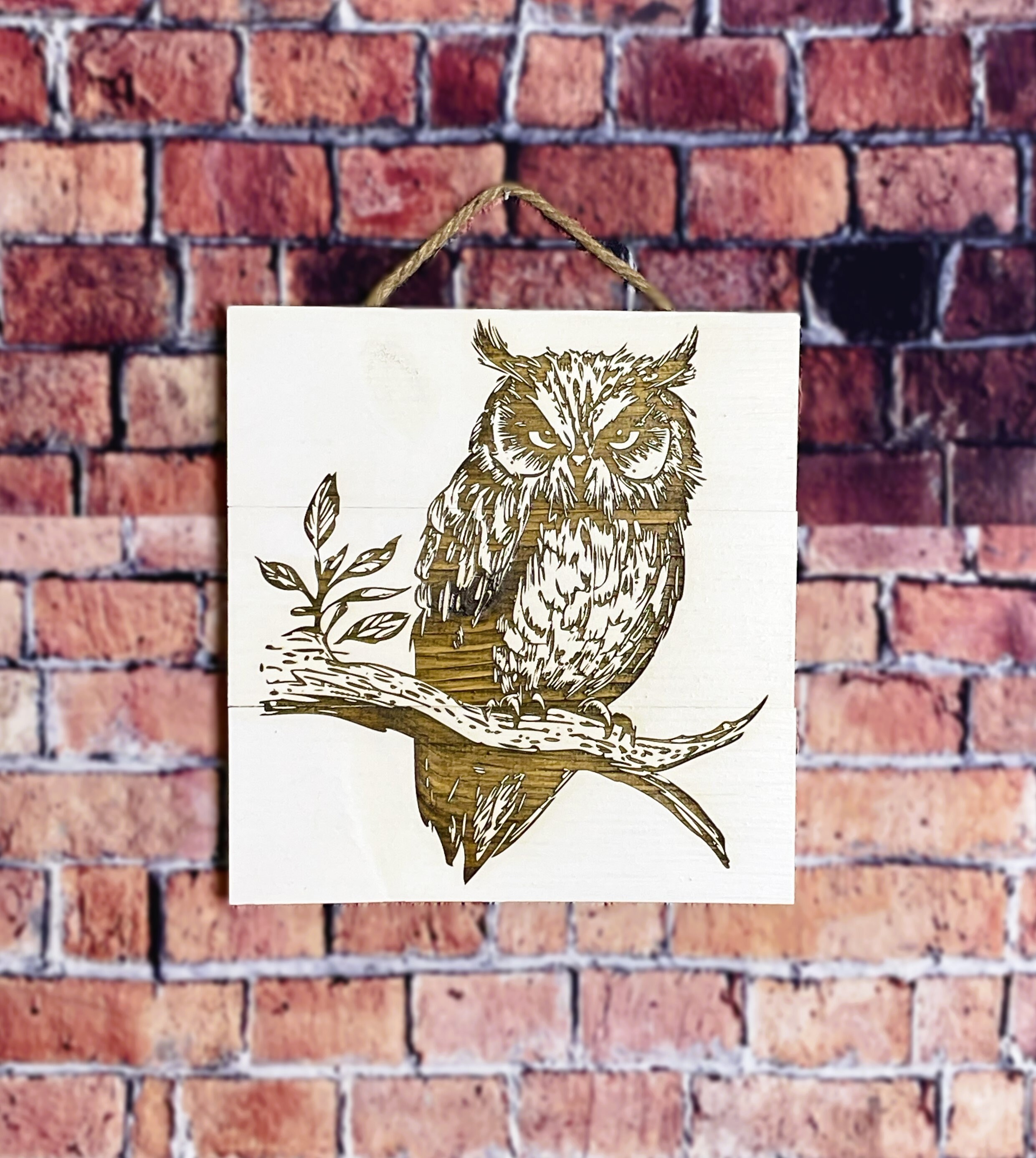 The Owl Laser Engraved Pallet Wood Sign Owl Sign Birds - Etsy