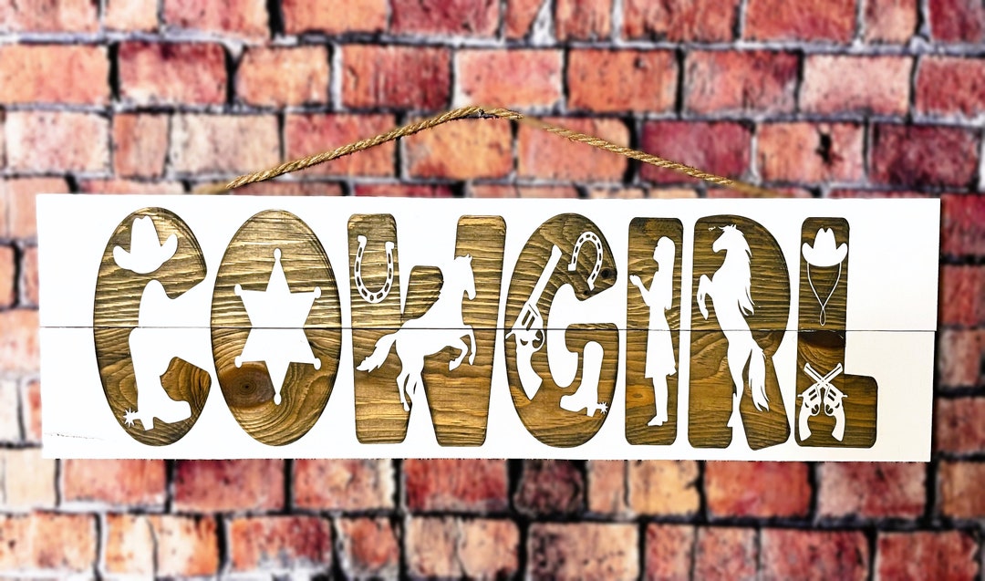 Cowgirl Engraved Wood Sign | Laser Engraved | Unique Custom Gifts ...