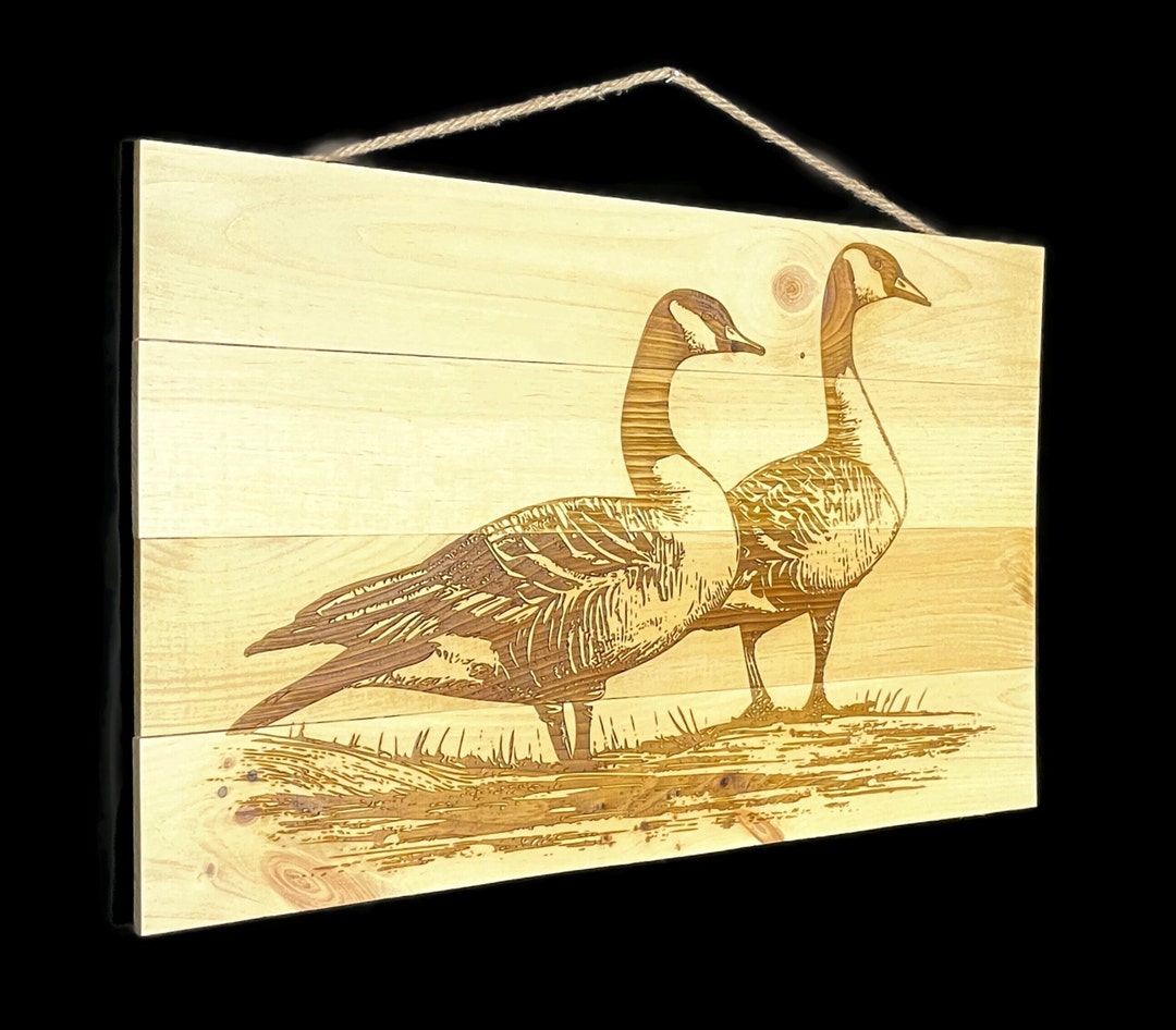 Canadian Geese Engraved Wood Signs | Beautiful Custom Gifts for ...