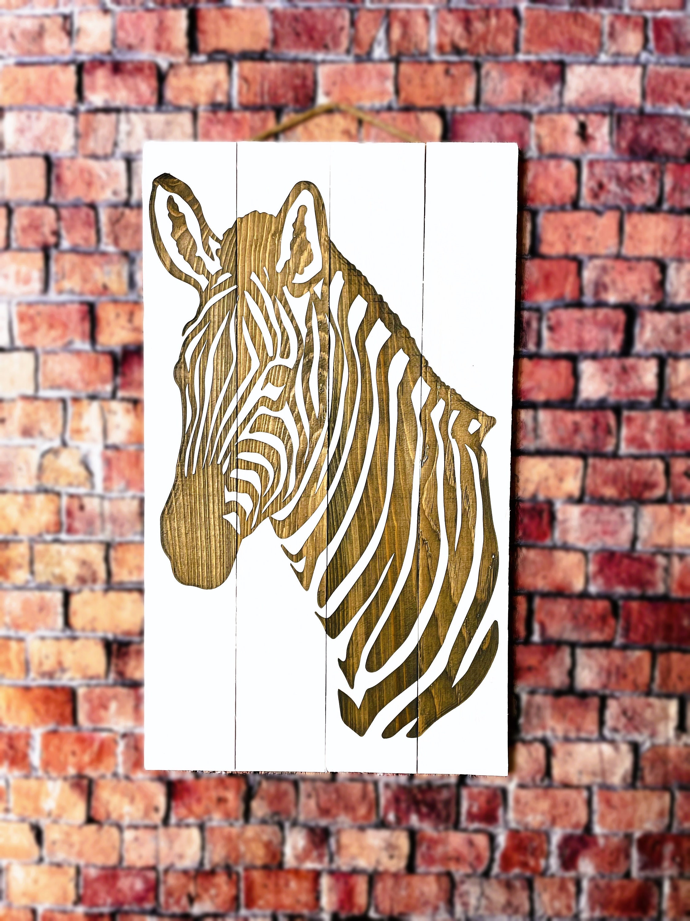 Zebra Sign Laser Engraved Pallet Wood Sign Zoo Animal - Etsy