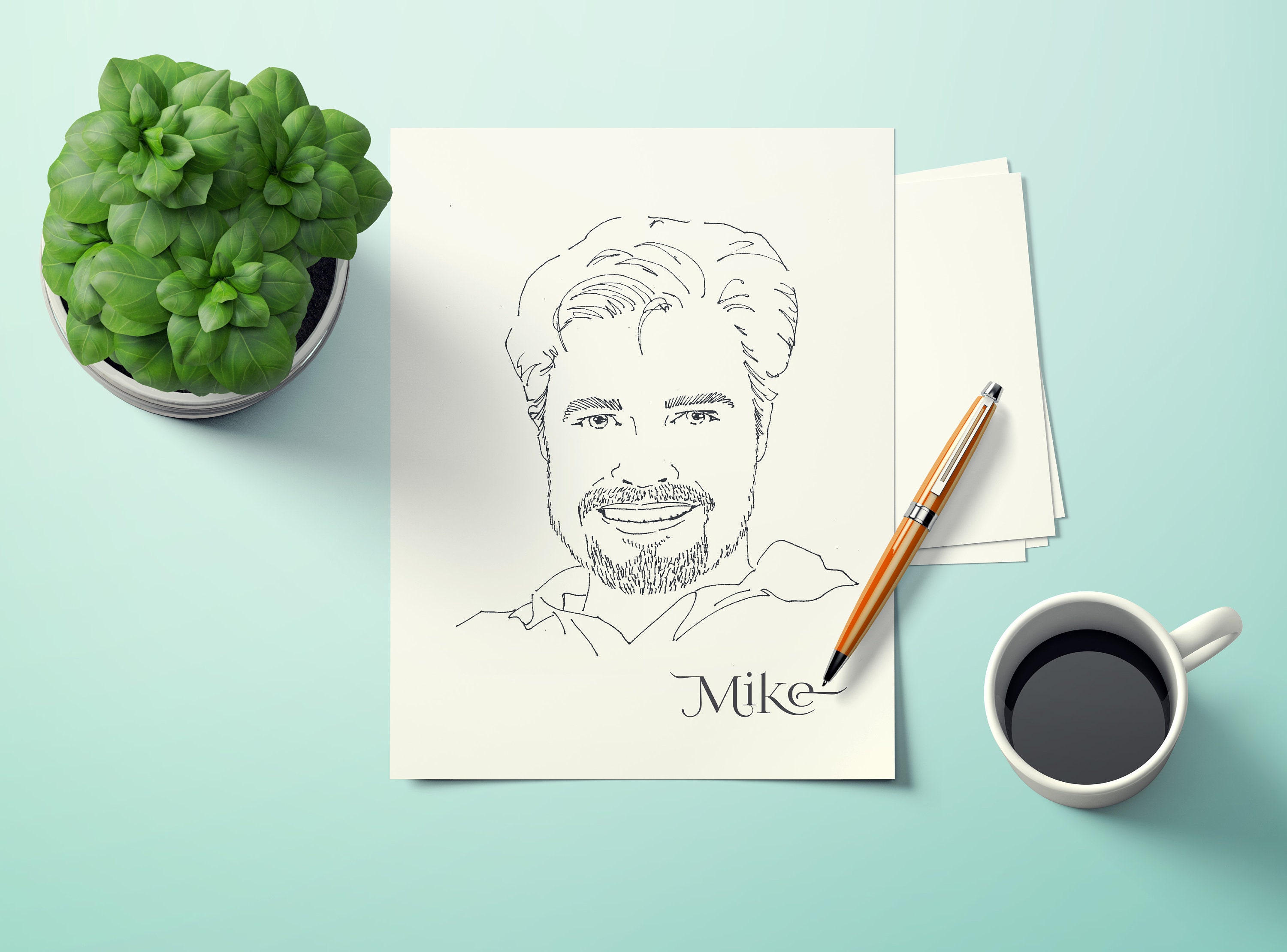 Custom Portrait Coloring Pages - Etsy