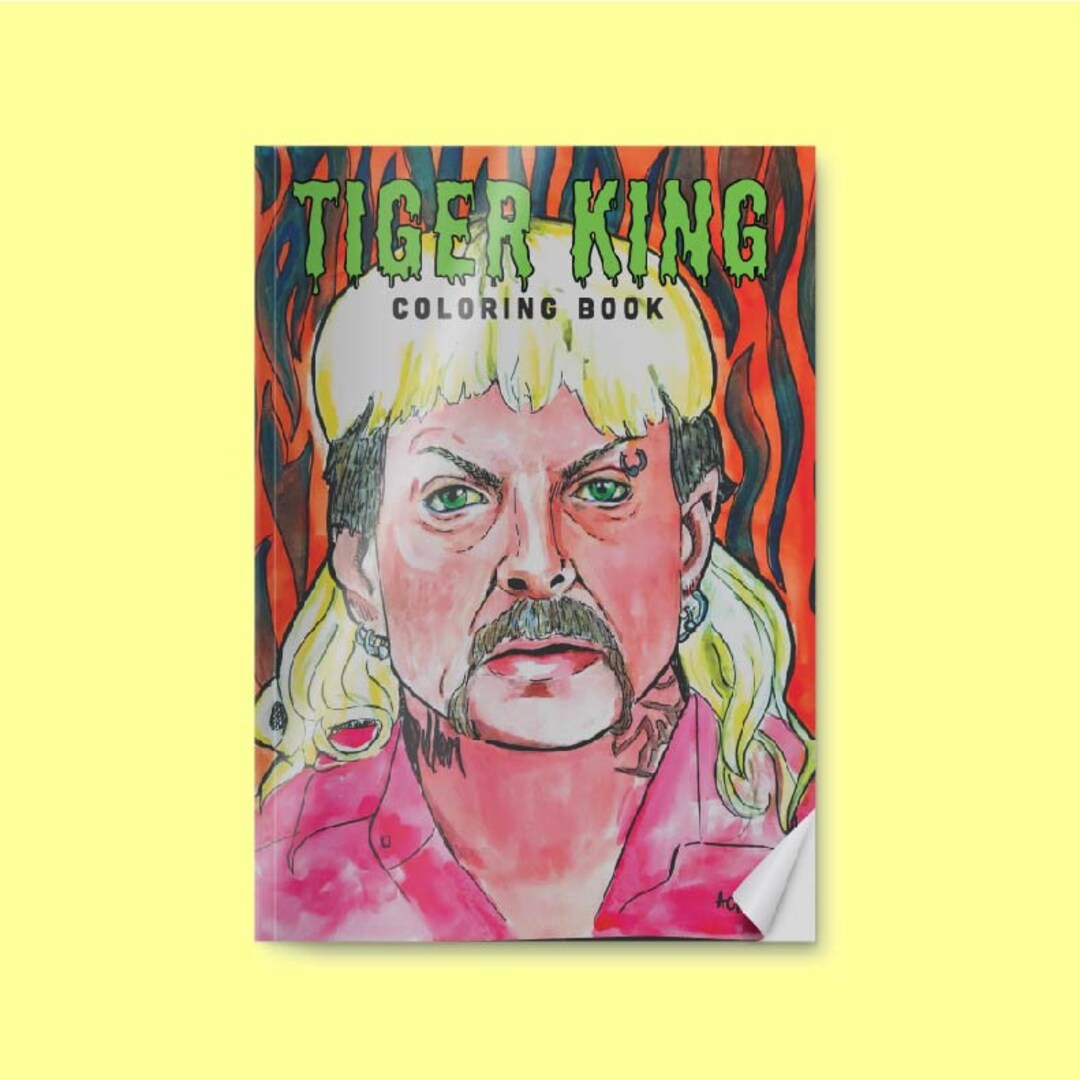 Tiger King Coloring Book - Etsy