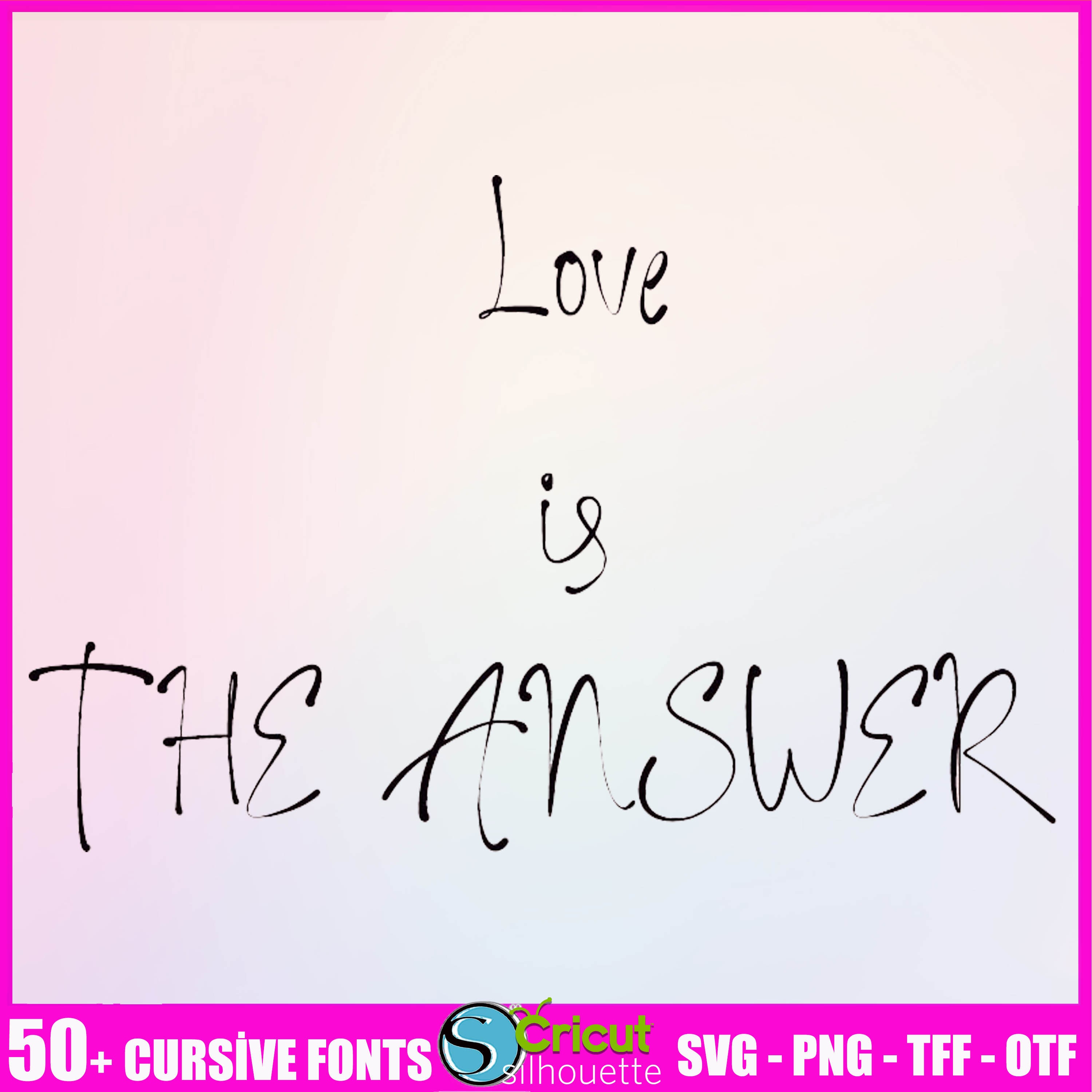 Handwritten Font Bundle, Valentine's Day Font, Love Font, Heart ...