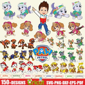 750+ Paw Patrol SVG PNG DXF Bundle, Kids Birthday Designs, Cricut Files ...