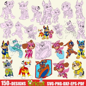 750+ Paw Patrol SVG PNG DXF Bundle, Kids Birthday Designs, Cricut Files ...