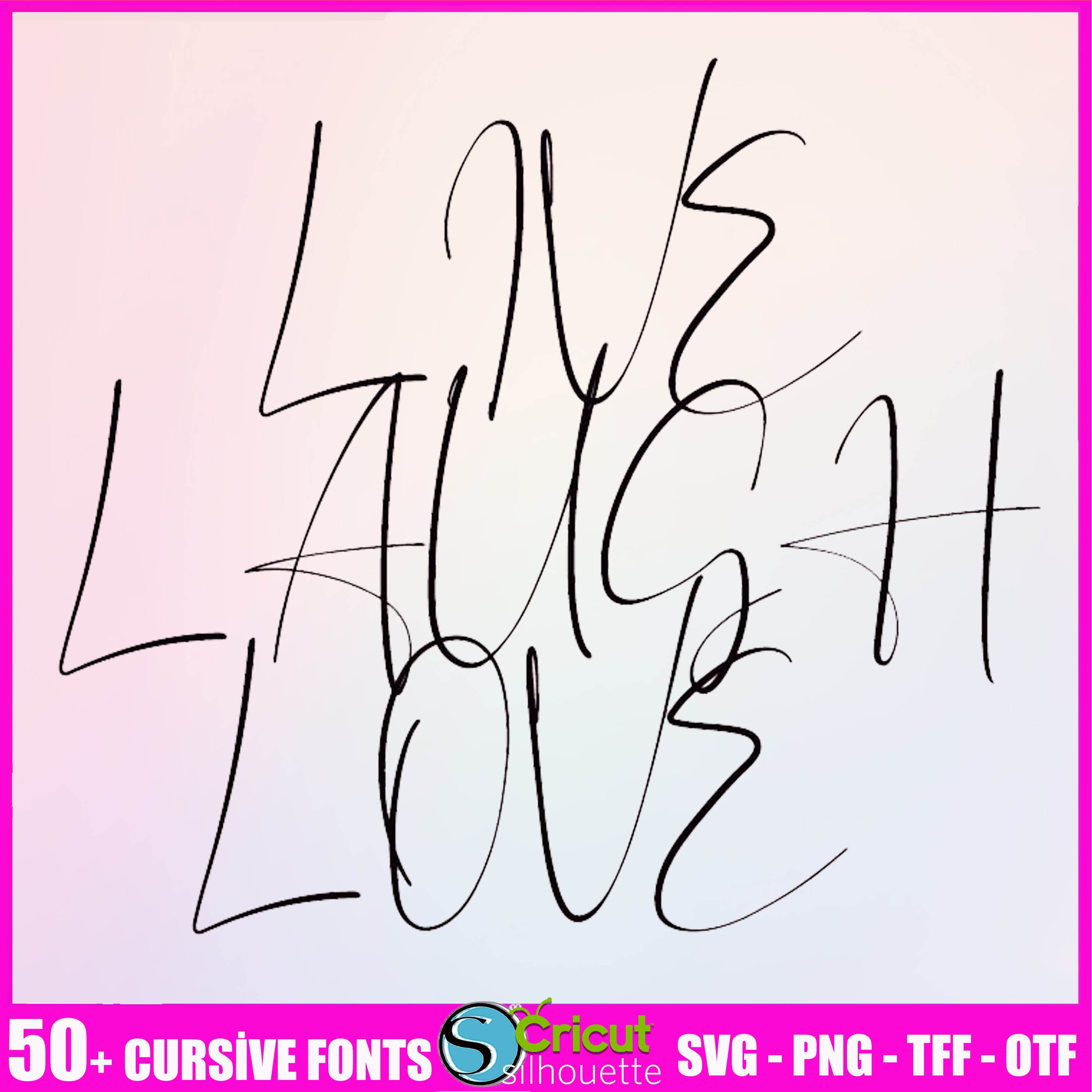 Handwritten Font Bundle, Valentine's Day Font, Love Font, Heart ...