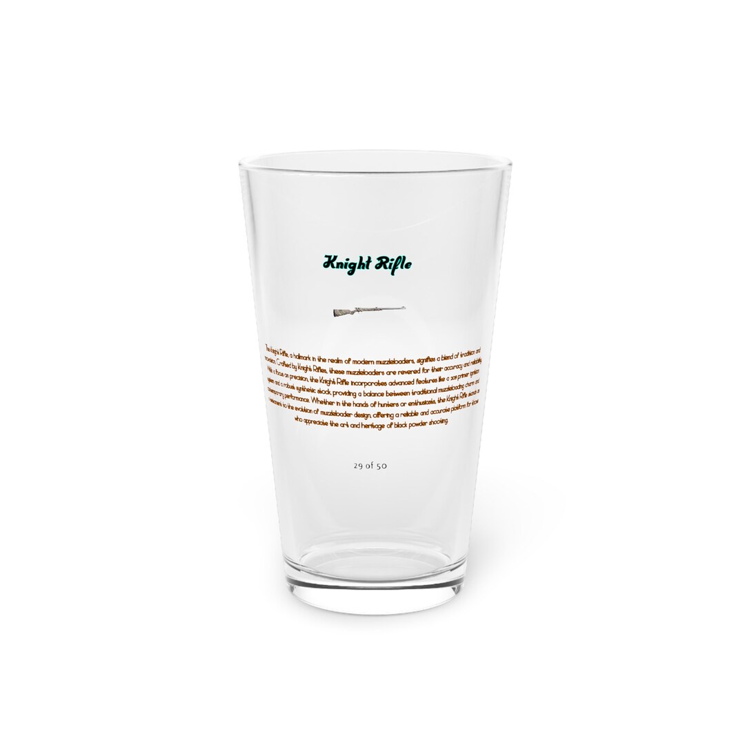 Knight Rifle 50 Best Guns Ever Pint Glass Collection Set - Etsy
