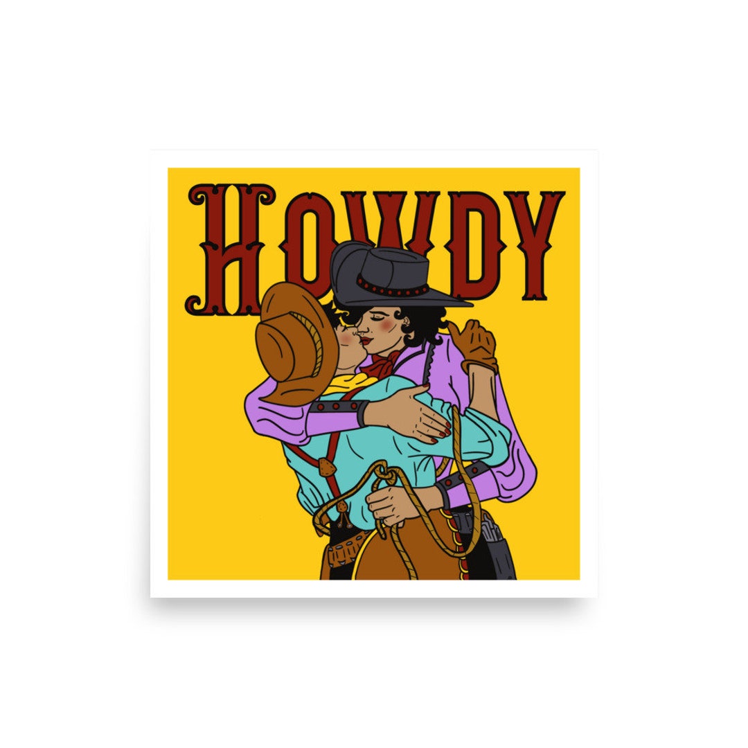 Howdy poster - Etsy