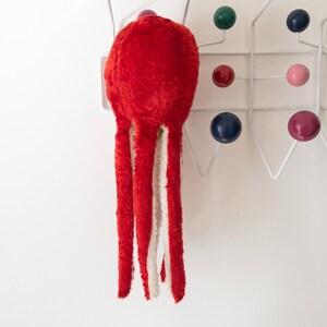 Rare Vintage 1960s Red Octopus Stuffed Animal Plushie by the Rushton ...