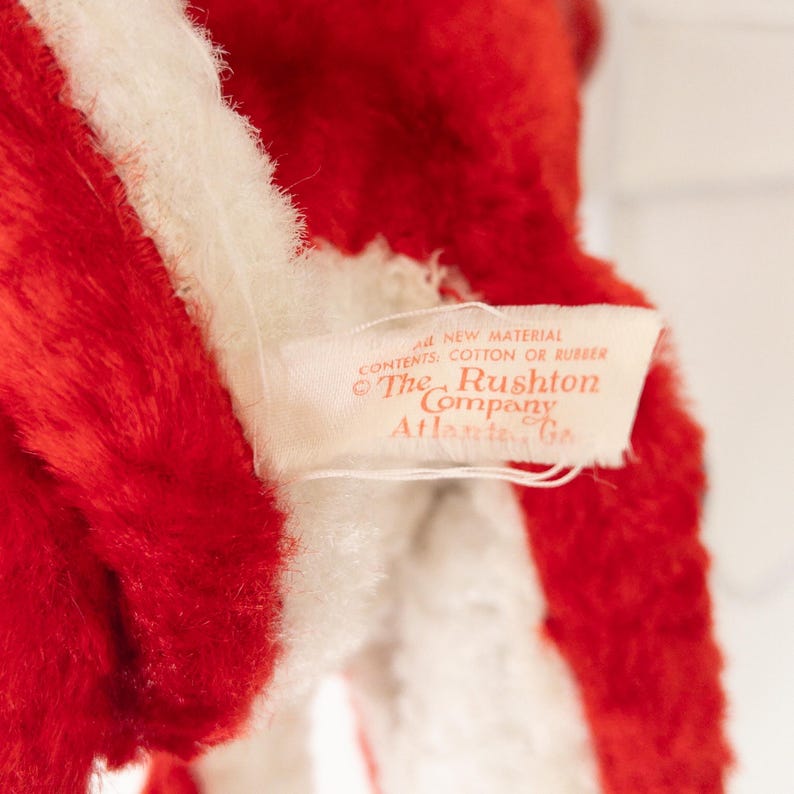 Rare Vintage 1960s Red Octopus Stuffed Animal Plushie by the Rushton ...