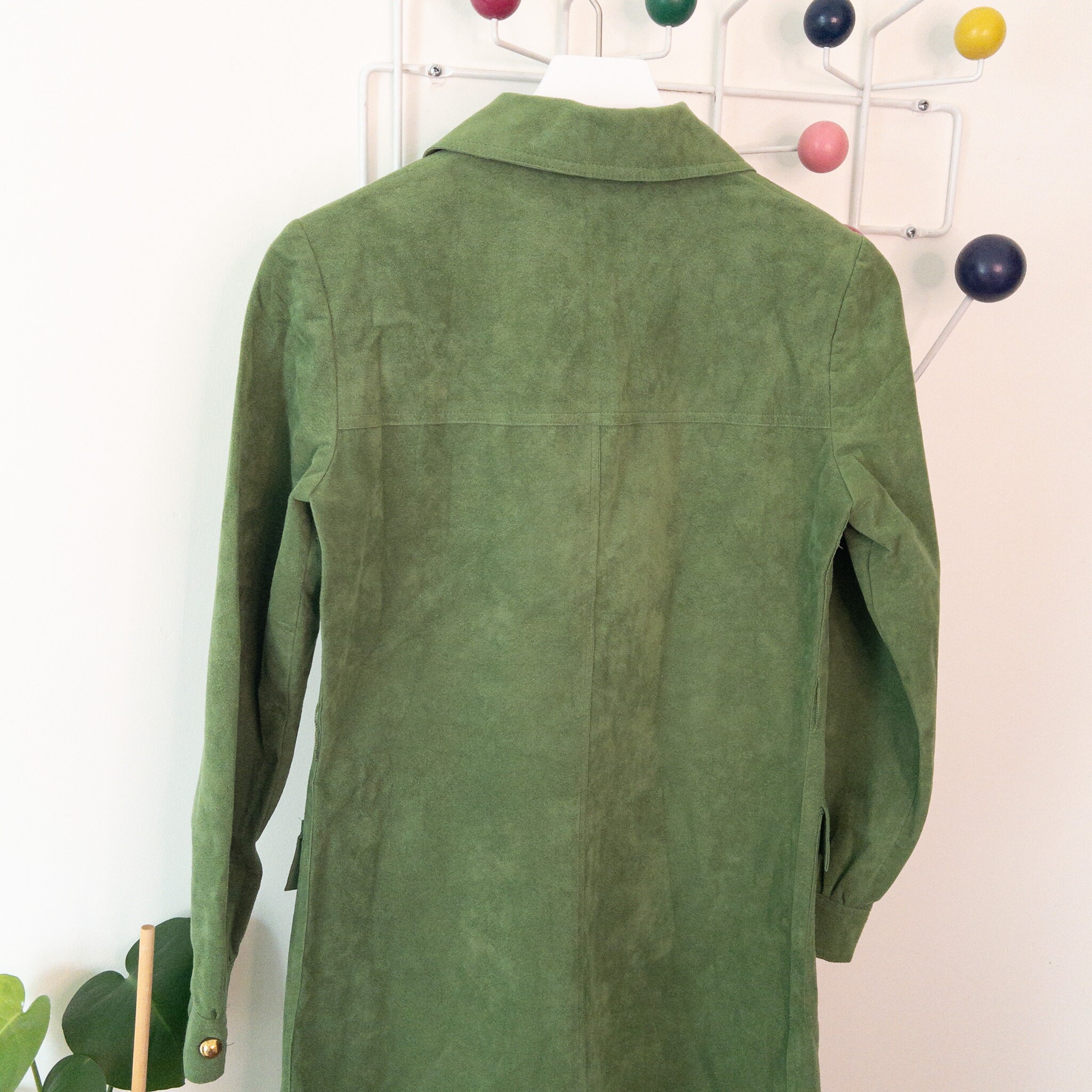 Vintage 1970s Ultrasuede Green A-line Dress - Etsy