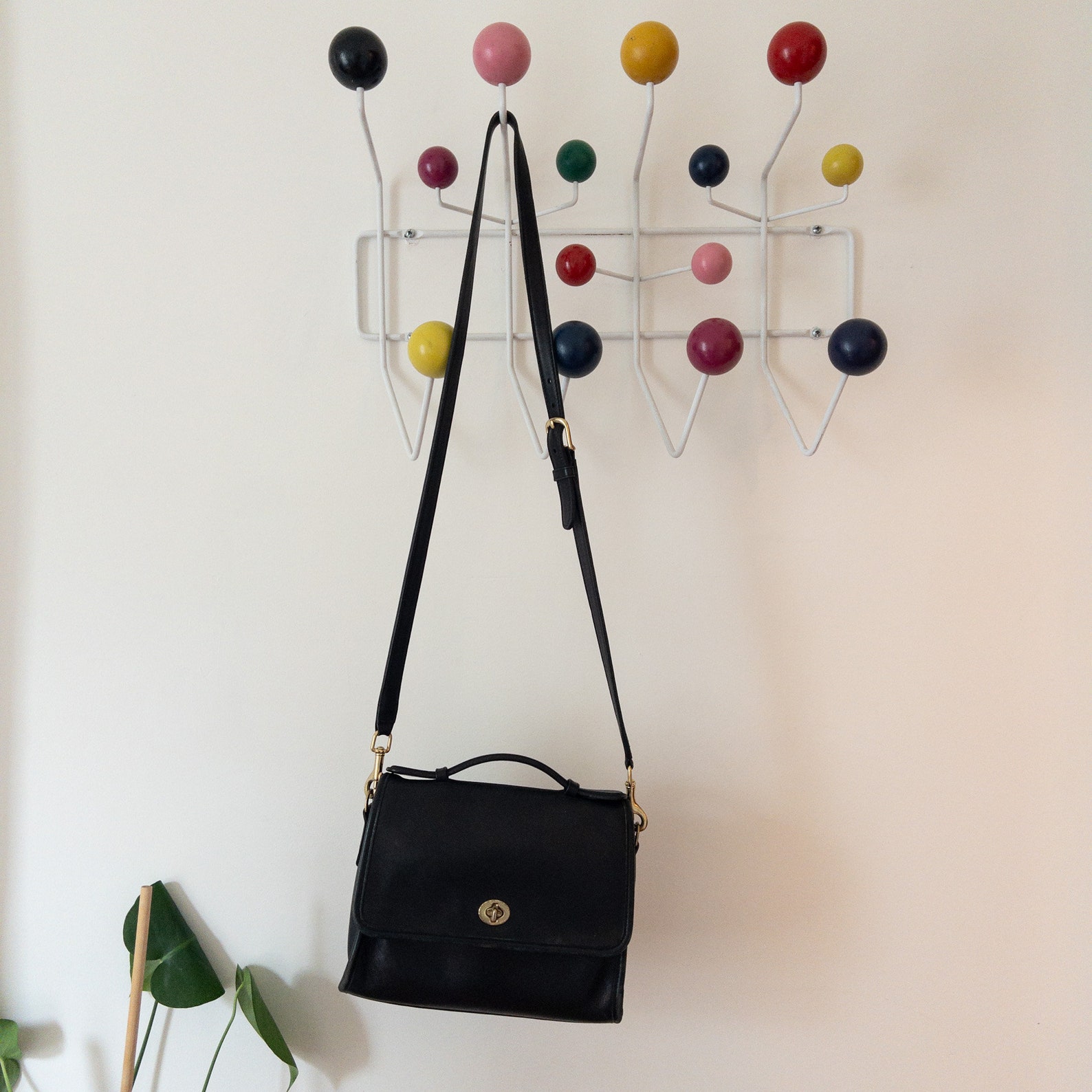 Vintage Coach Court Bag Top Handle Crossbody 9870 RARE Dark Navy ...