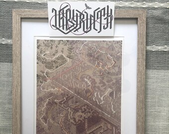 LABYRINTH Movie Map Original Illustration - Etsy