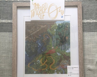 Lands of Oz Map From Dorothy and the Wizard of Oz Wicked the Musical Wizard of Oz Poster, Art ...