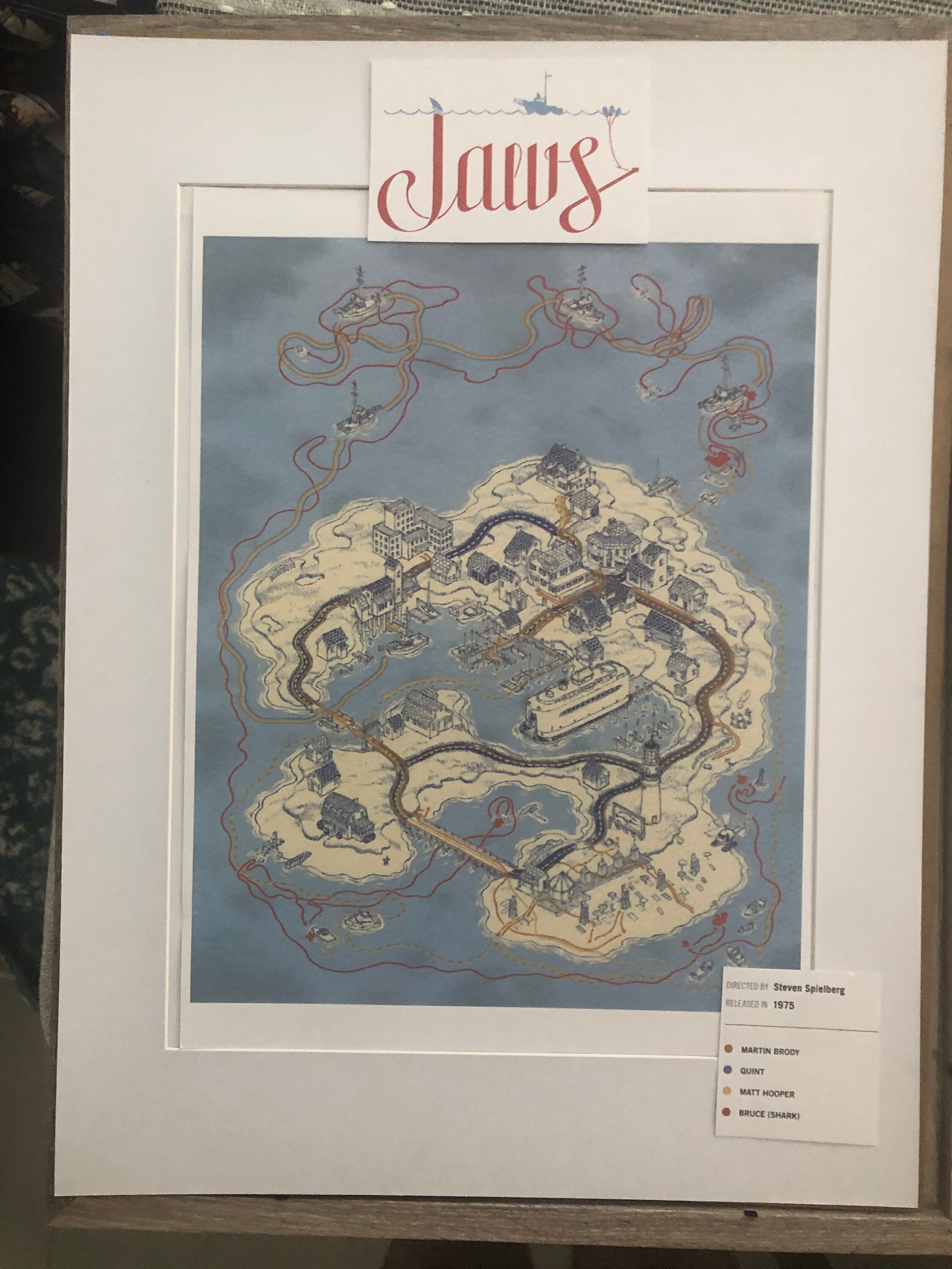 Jaws Movie Map - Etsy