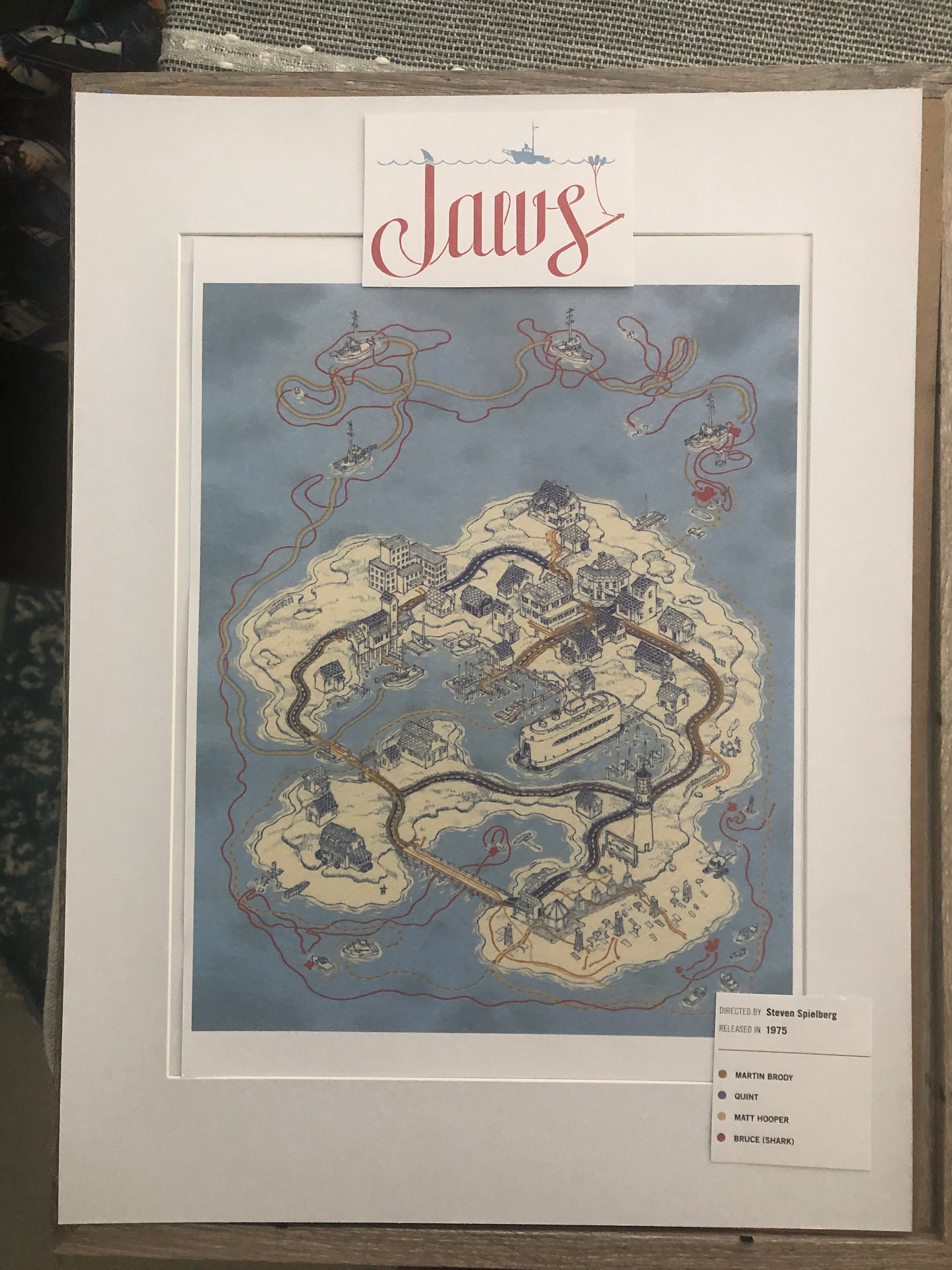 Jaws Movie Map - Etsy