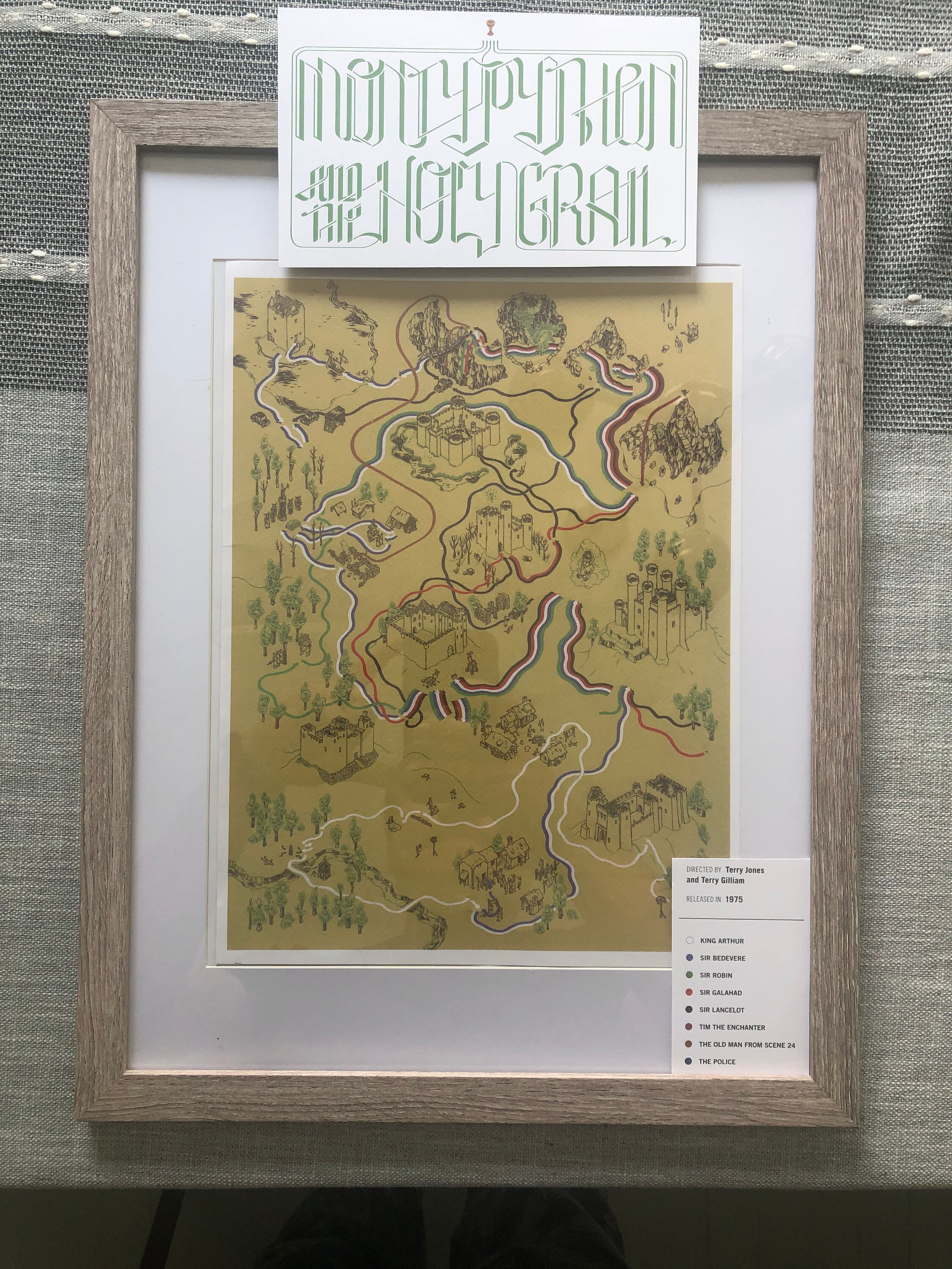 Monty Python & the Holy Grail Movie Map - Etsy