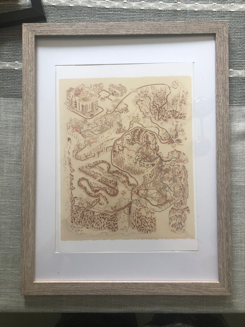 Indiana Jones Temple of Doom Movie Map - Etsy