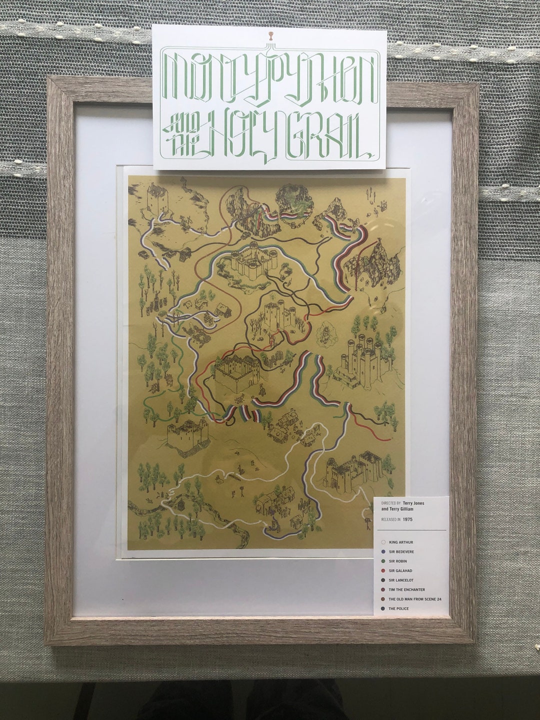 Monty Python & the Holy Grail Movie Map - Etsy