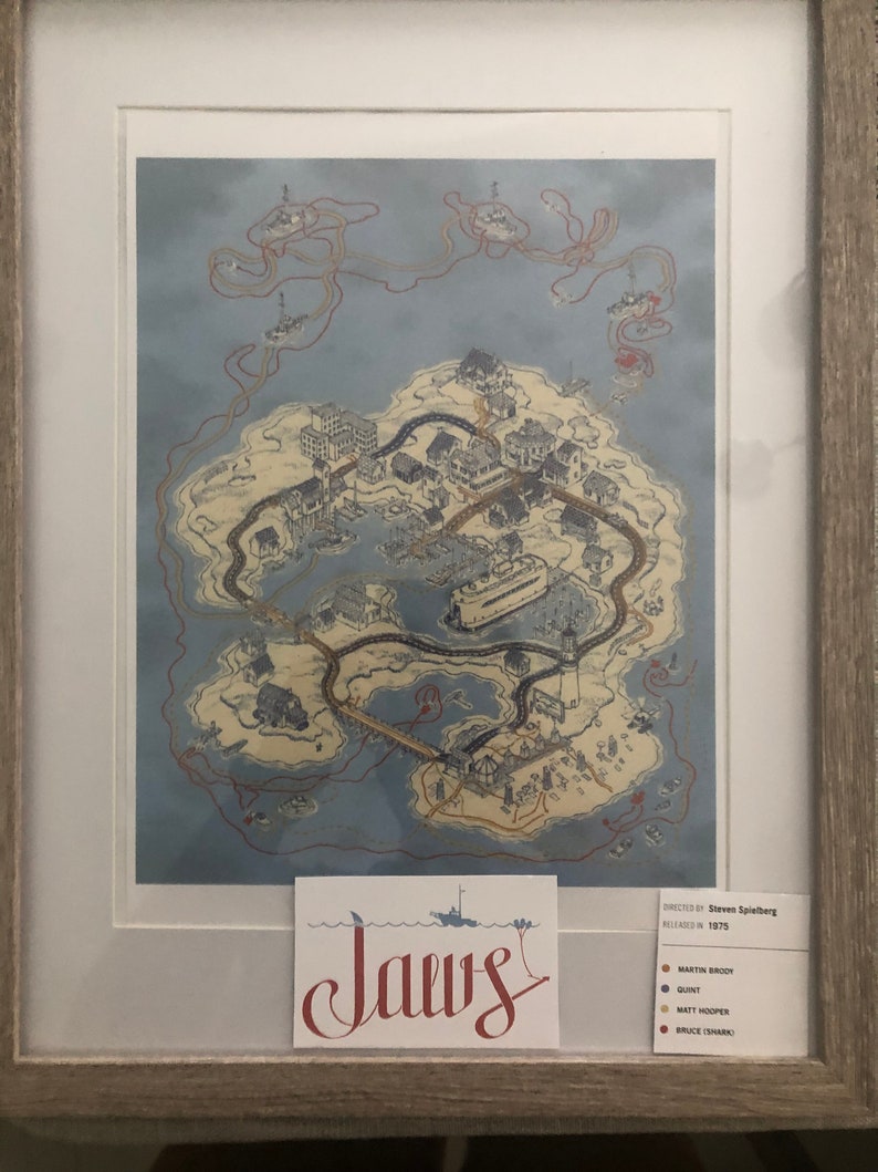 Jaws Movie Map - Etsy