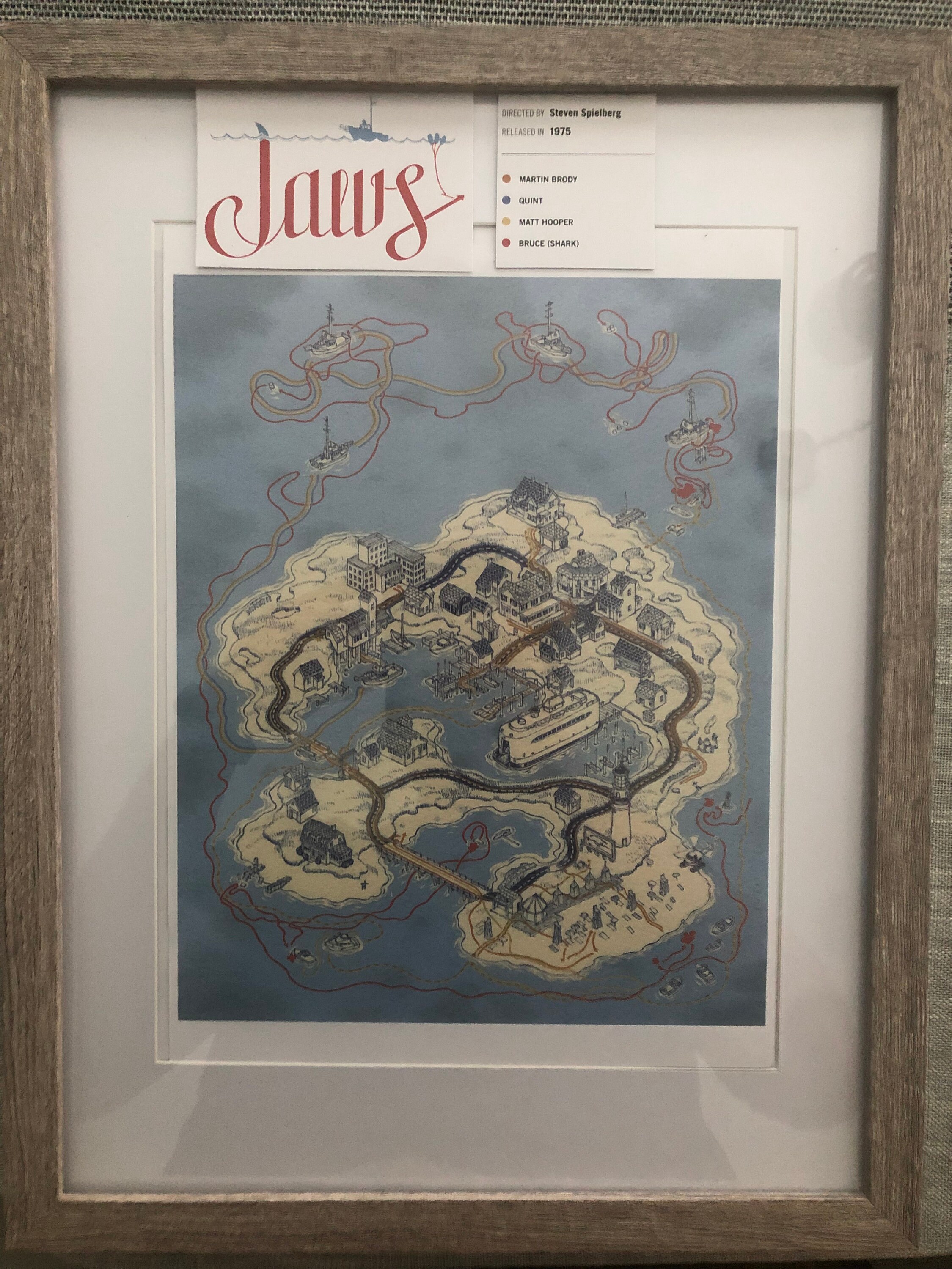 Jaws Movie Map - Etsy