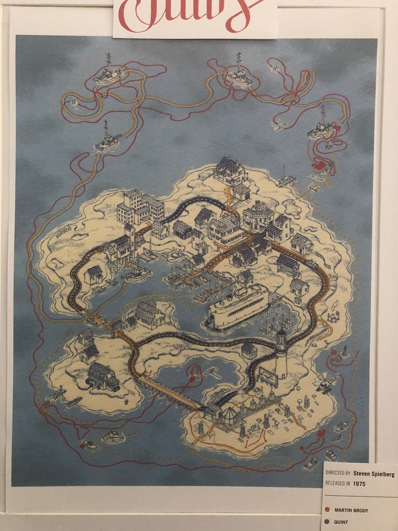 Jaws Movie Map - Etsy