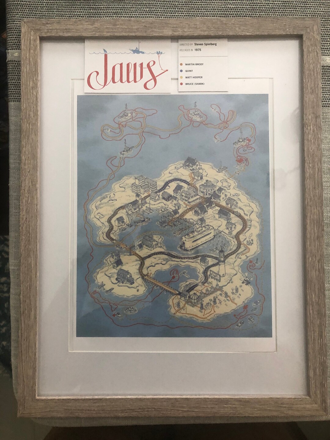 Jaws Movie Map - Etsy