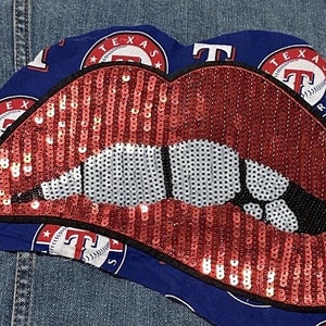 Texas Rangers Bling Denim Jacket. Made to Order and Customized. Jackets ...