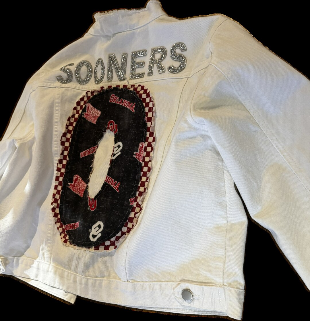 Denim OKLAHOMA SOONER Jacket. Made to Order in Your Size - Etsy
