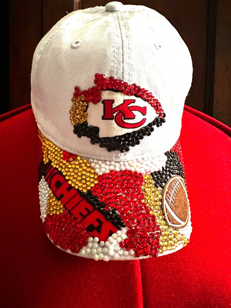 Iced KC CHIEFS Camo Hat. Made and Ready to Ship. - Etsy