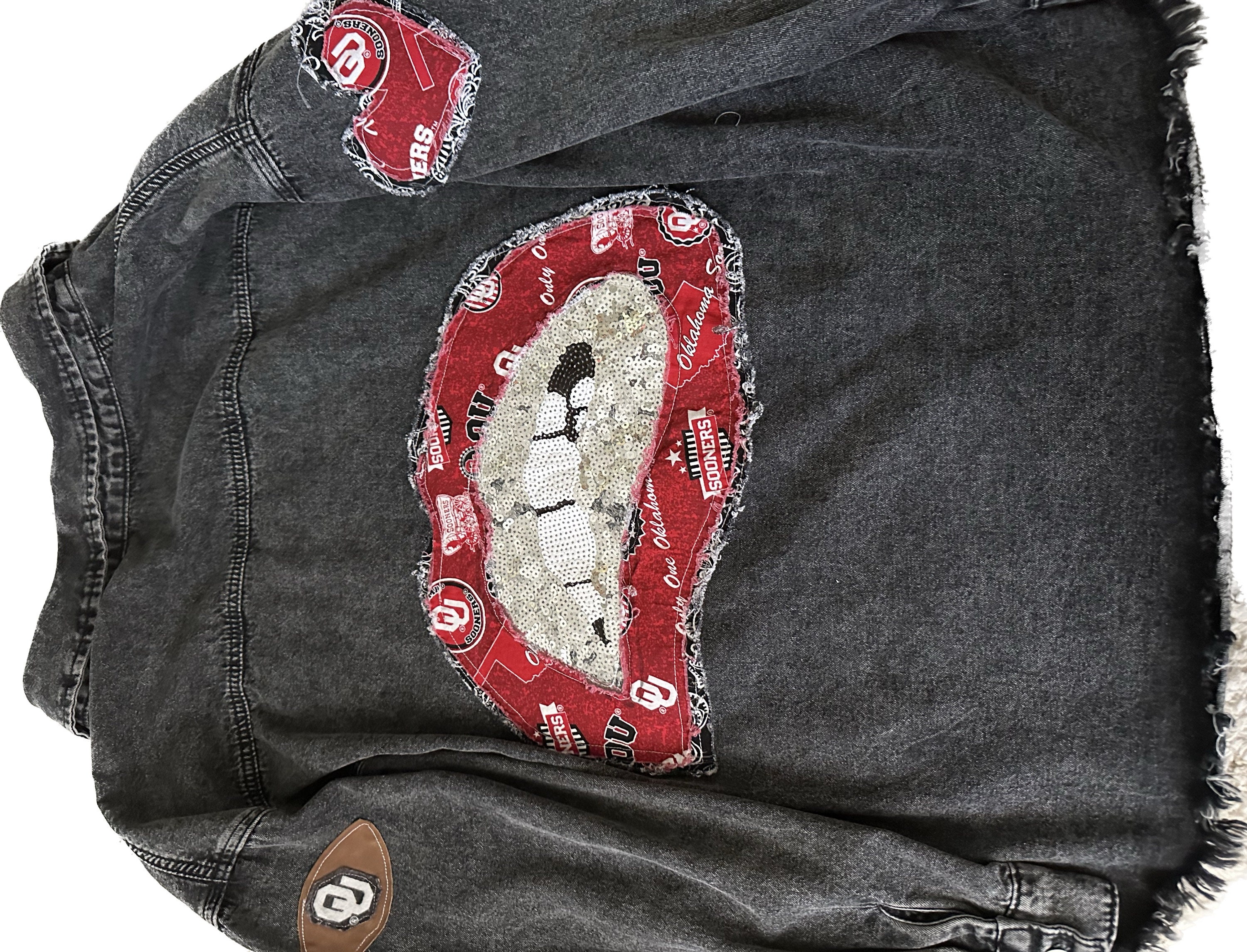 Denim OKLAHOMA SOONER Jacket - Etsy