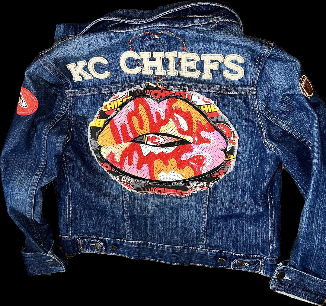 Kansas City Chiefs Bling Denim Jacket. Custom Made to Order. Please DM ...