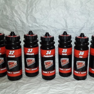 Customized and Personalized Team Water Bottles - Etsy