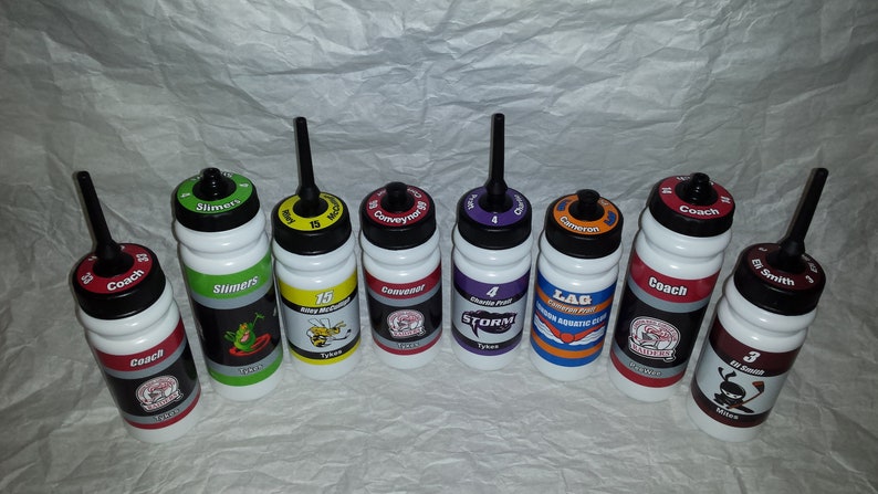 Customized and Personalized Team Water Bottles - Etsy