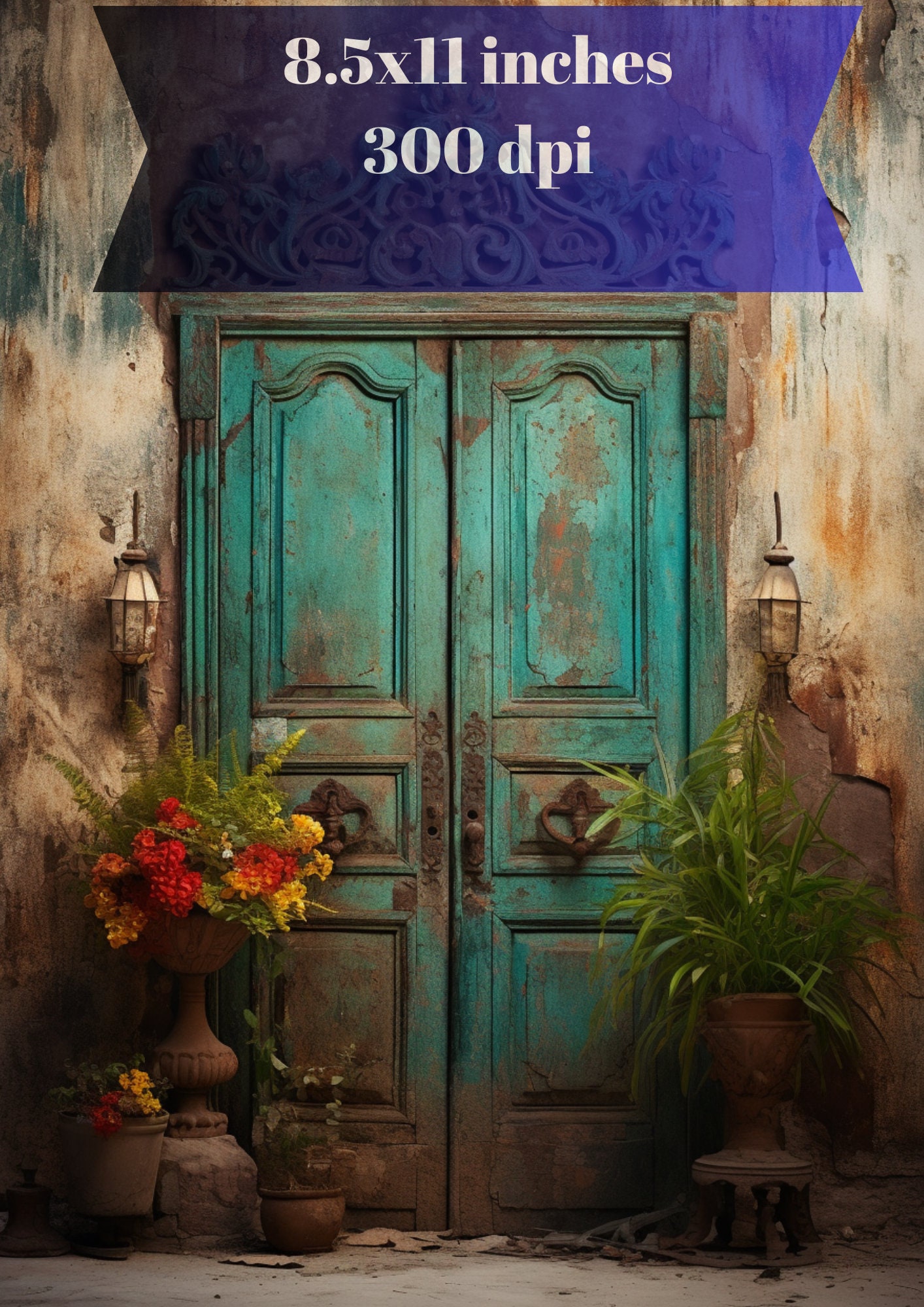 Junk Journal Printable, Wooden Doors , Vintage Journal Pages, Door Junk ...