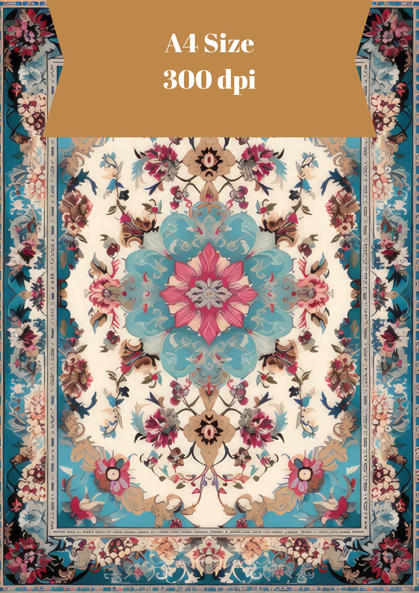 Printable Turkish Rug Digital Paper, Carpet Digital Paper, Ornament ...