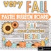 Fall Bulletin Board Very Fall Patel November Door Fall Pastel Bulletin ...