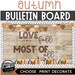 Love Fall Most of All Bulletin Board Modern Boho Autumn Bulletin Board ...