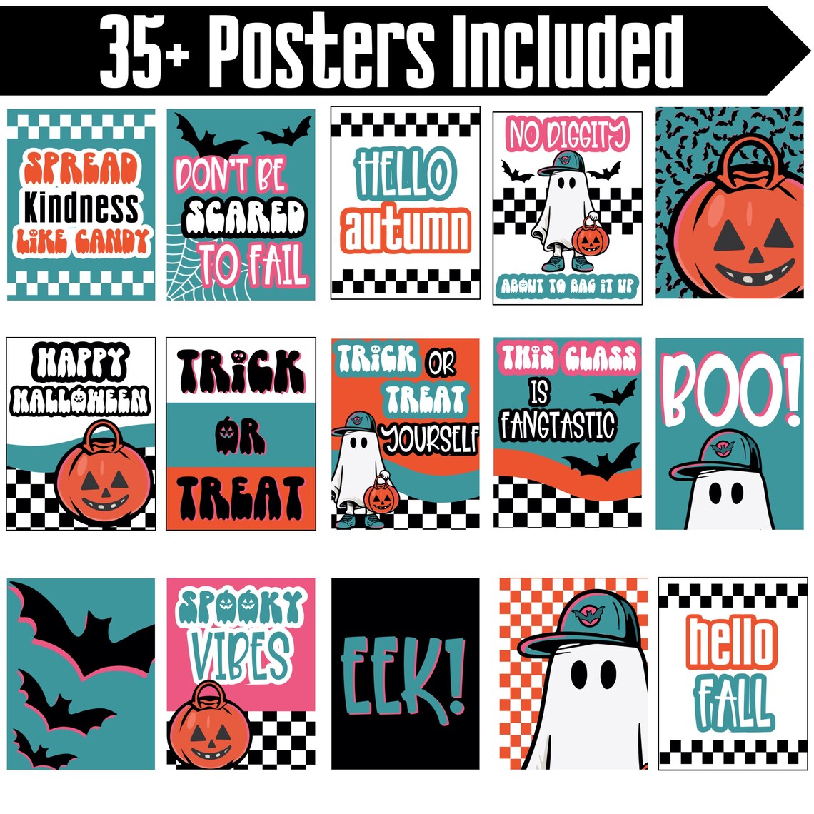 Halloween Remix Bulletin Board Posters October Vibes Bulletin Board ...