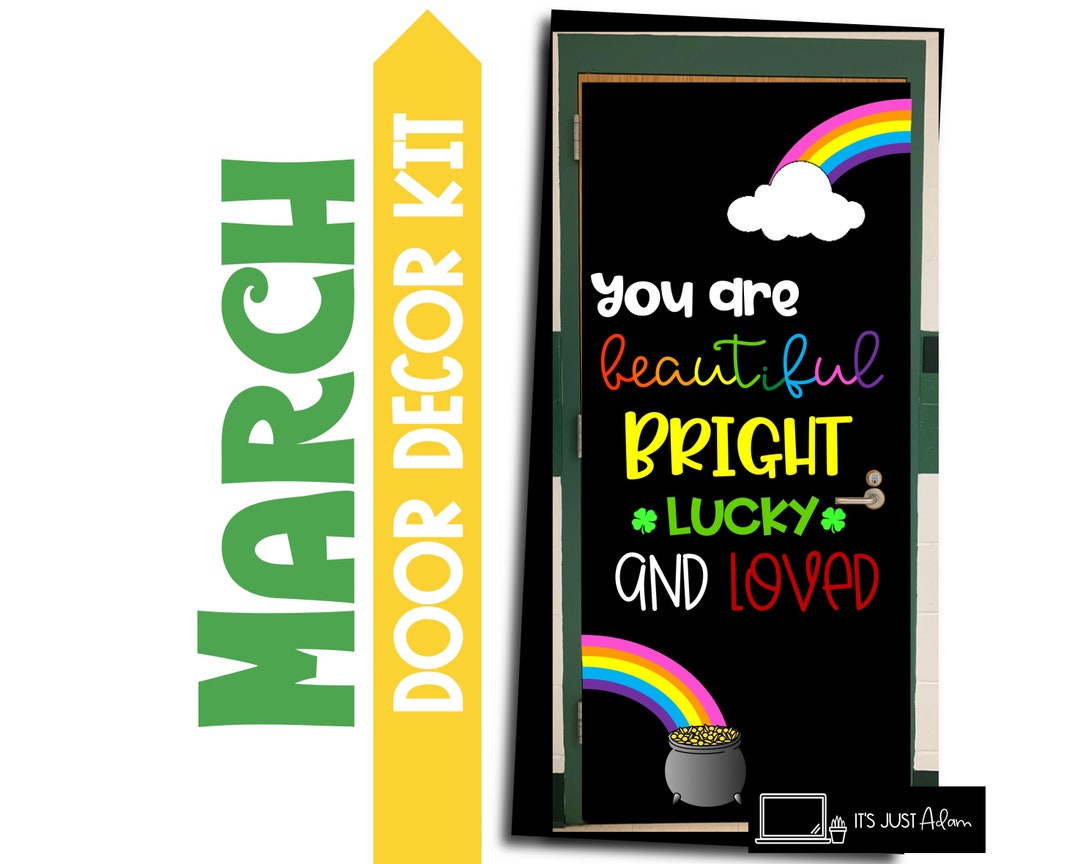 March Door Themed Decor St. Patrick's Day Bulletin Board Loved Door ...