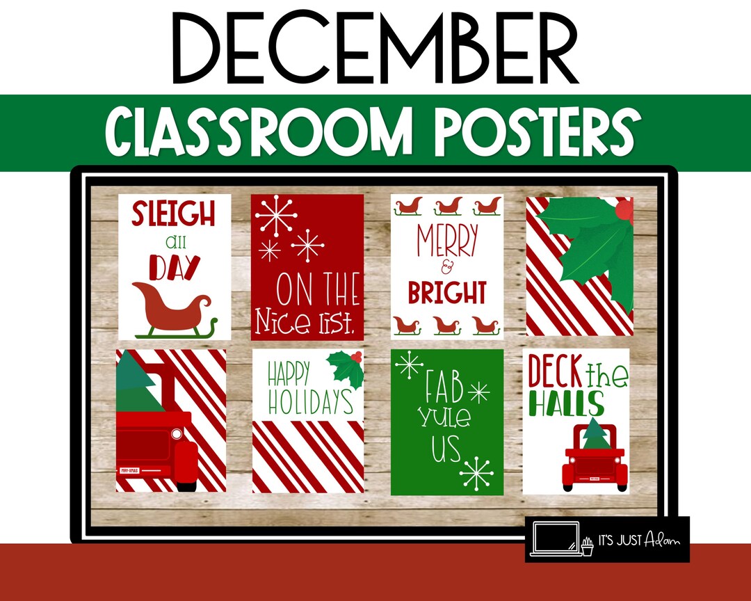 Christmas Posters December Bulletin Board Winter Bulletin Board Posters ...